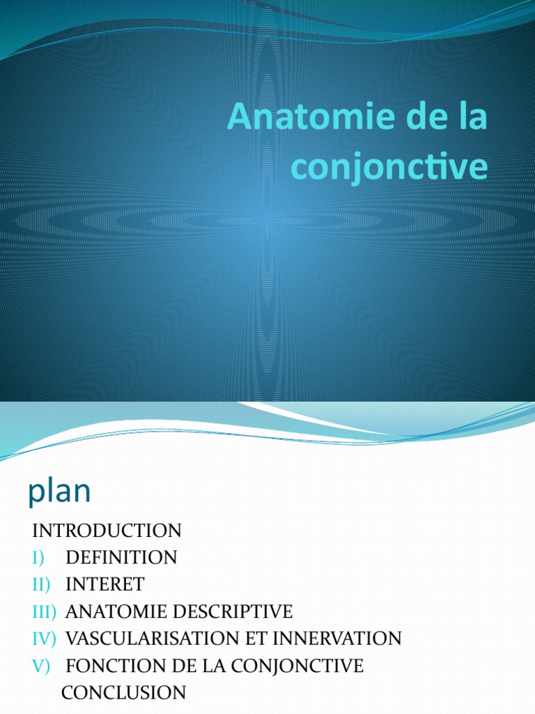 Anatomie de la Conjonctive Oculaire | PDF | Cornée | Épithélium