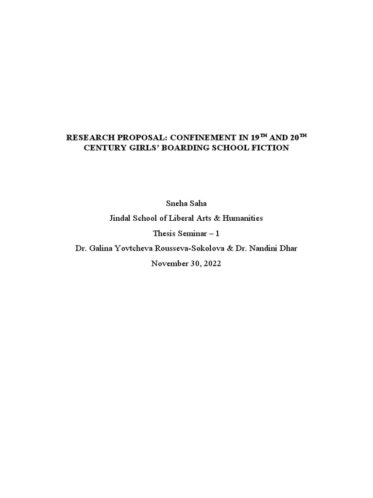 Thesis1 ResearchProposal Sneha | PDF