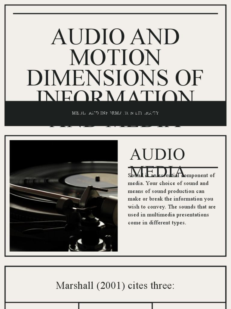 Audio and Motion in Multimedia | PDF | Language Arts & Discipline