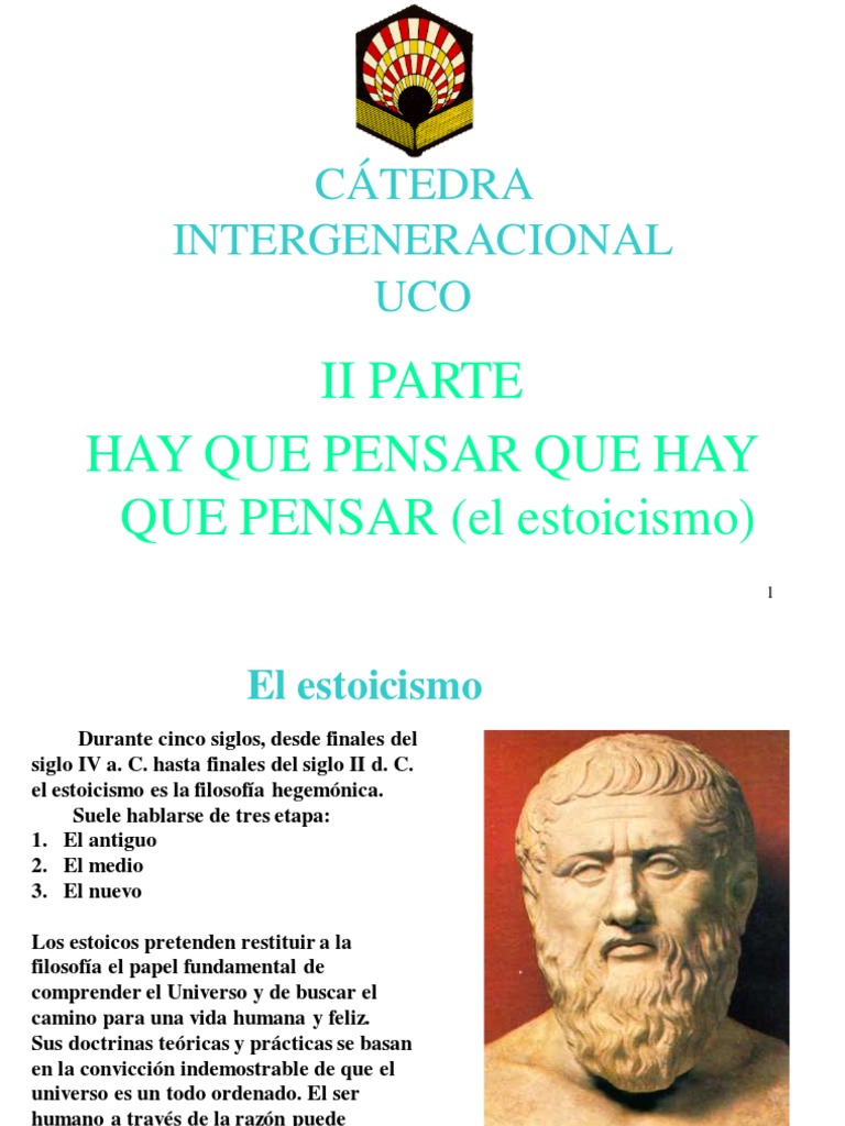 El estoicismo | PDF | Estoicismo | Séneca El Joven