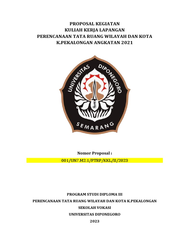 Proposal Kegiatan KKL PTRWK 2021 | PDF | Karier & Perkembangan | Seni