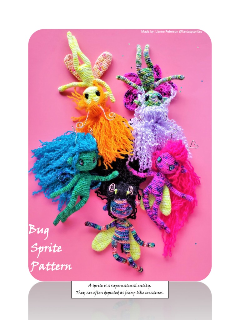 Bug Sprites | PDF | Crochet | Yarn