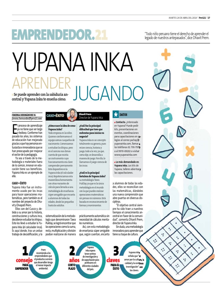 Yupana Inka | PDF | Aprendizaje | Cognición