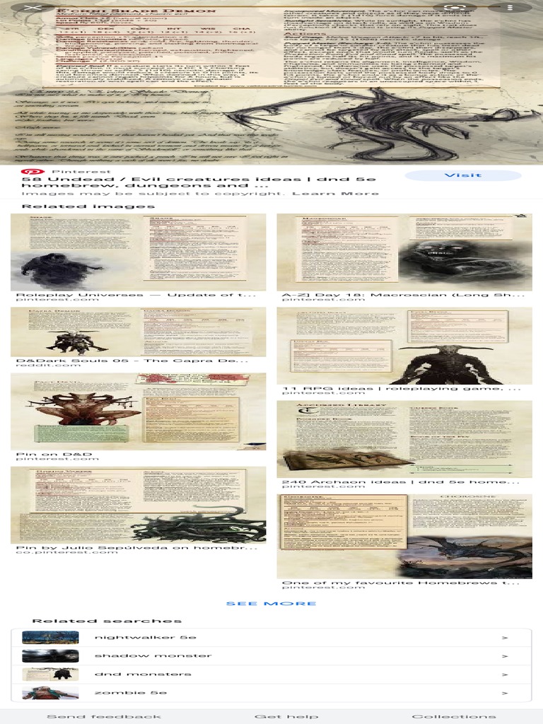 Shade DND 5e - Google Search 4 | PDF