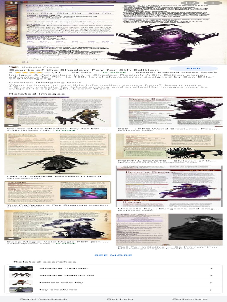 Shade DND 5e - Google Search 3 | PDF