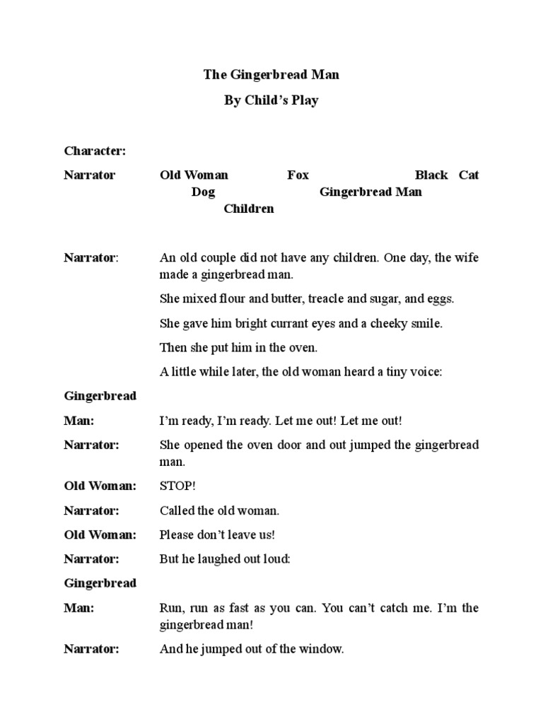 The Gingerbread Man | PDF