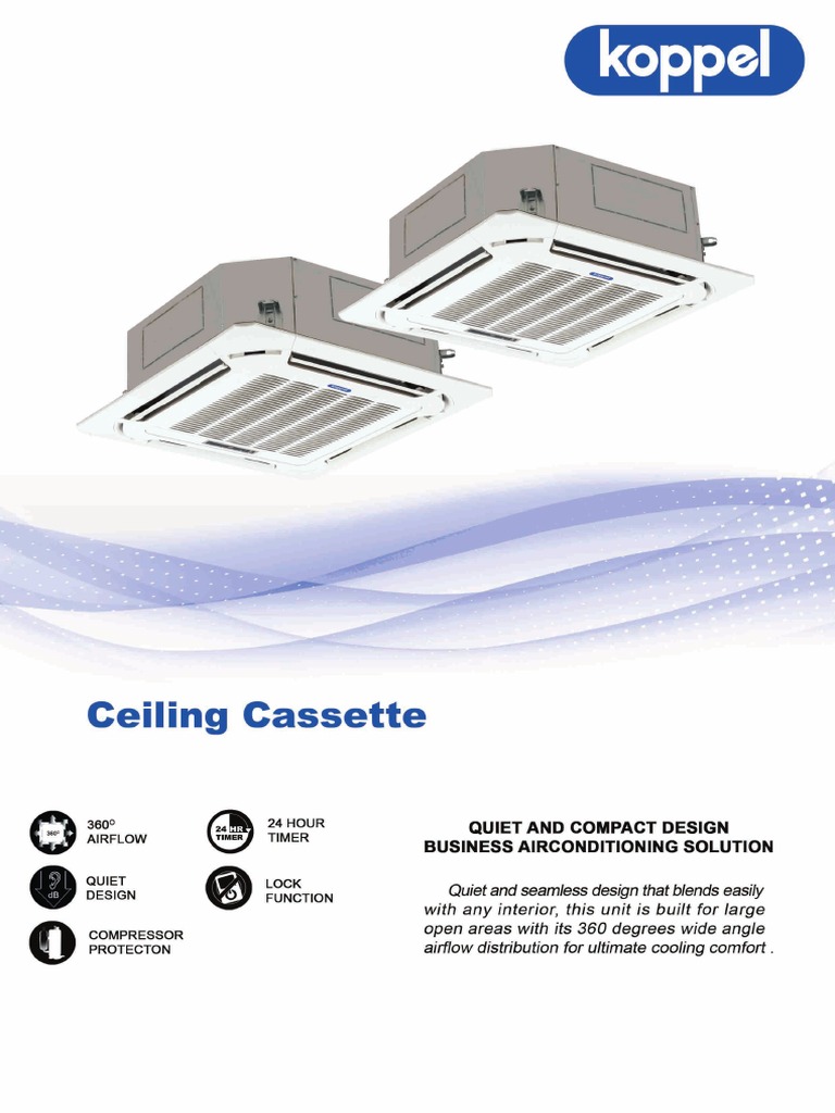 Koppel Ceiling Cassette Brochure | PDF