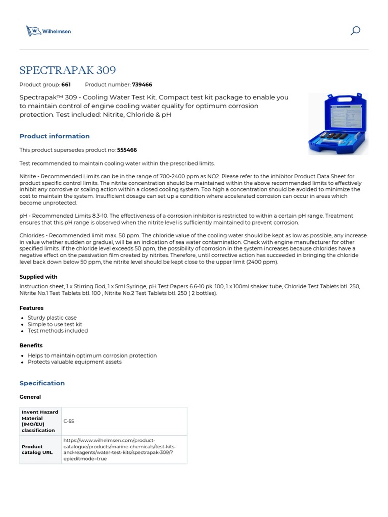 Spectrapak 309 | PDF | Corrosion | Water