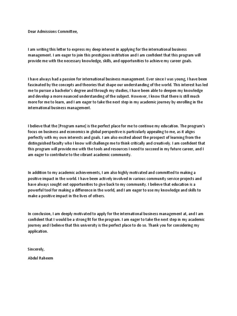 cover letter for Audi | PDF