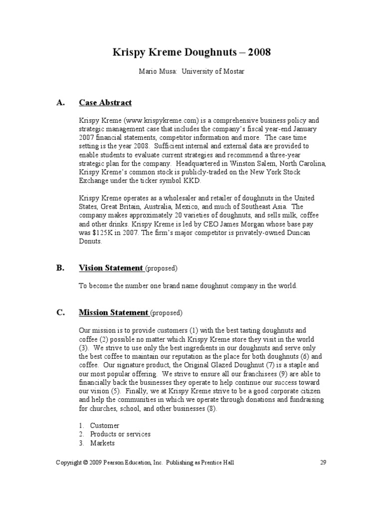 03 Krispy Kreme | PDF | Doughnut | Margin (Finance)