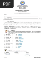 Grade 7 Answer Key | PDF