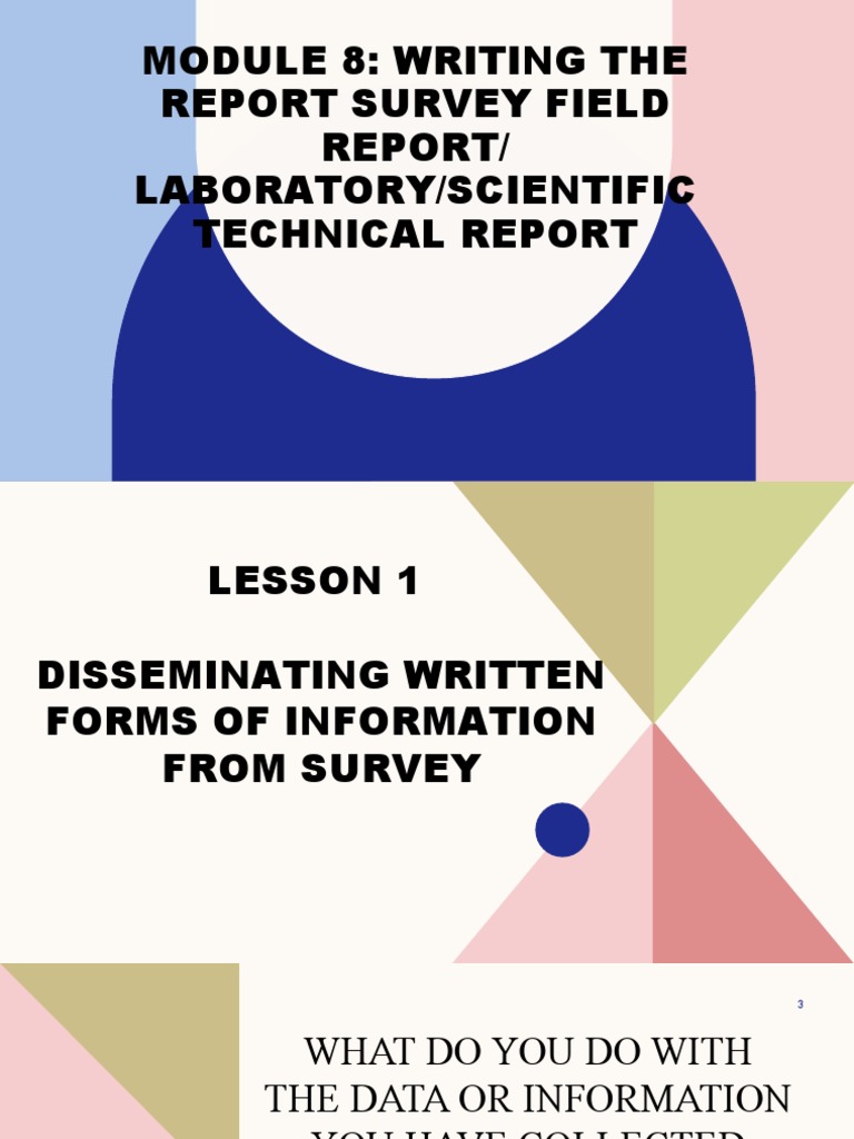 Module 8 Lesson 1 A | PDF | Pie Chart | Data
