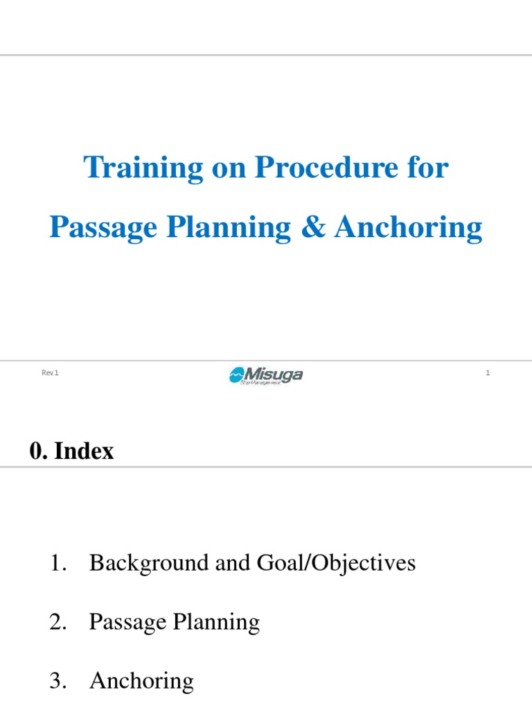 Revised Passage Planning Guide | PDF | Anchor | Ships
