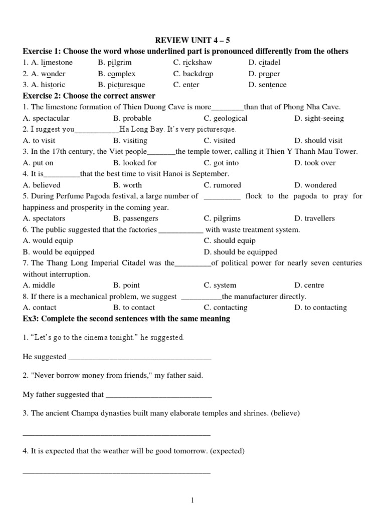 Review Unit 45 G9 | PDF