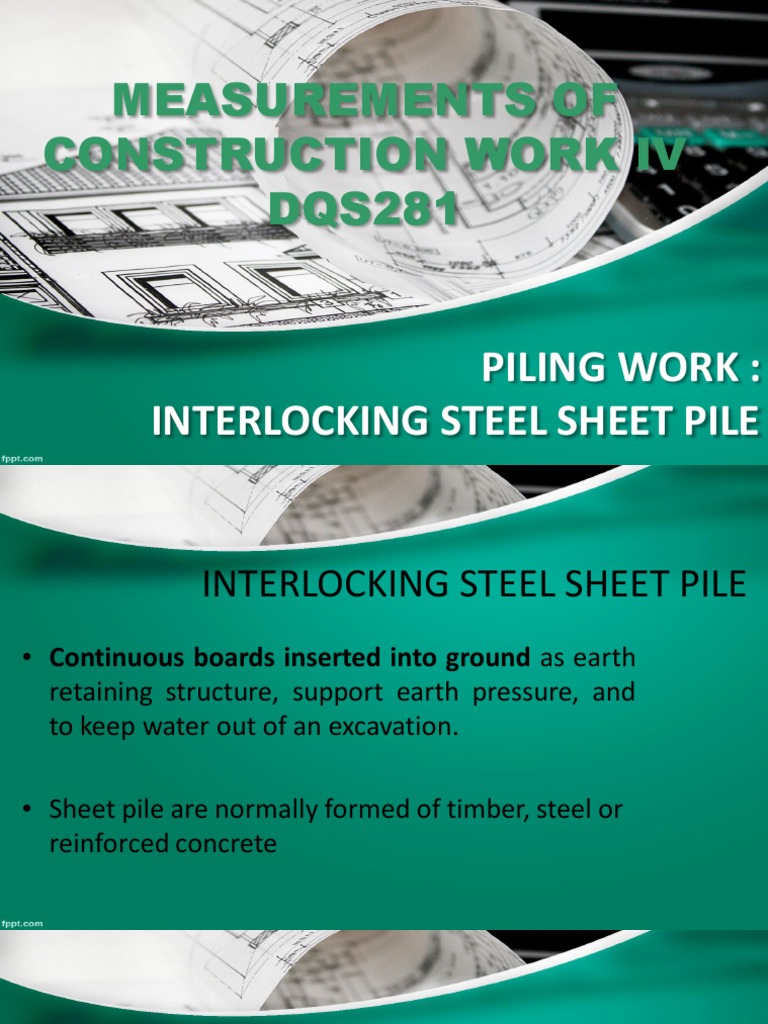 6. INTERLOCKING STEEL SHEET PILE | PDF | Deep Foundation | Civil ...