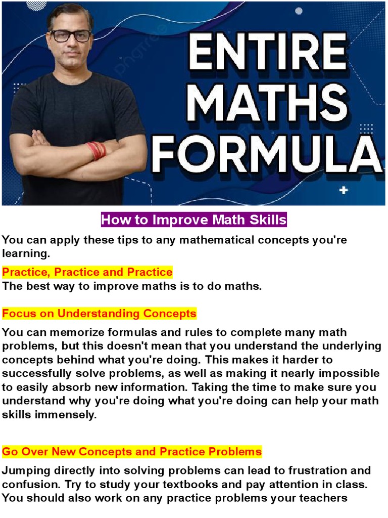 Math Formula Class 10 | PDF