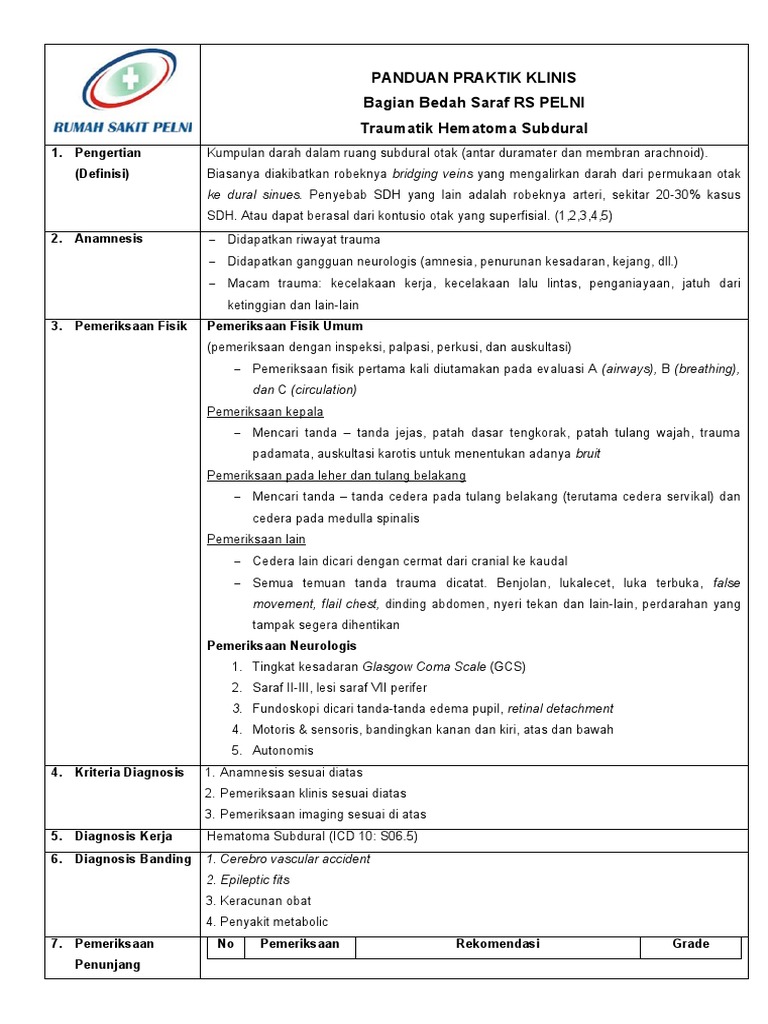 PPK SDH Trauma | PDF