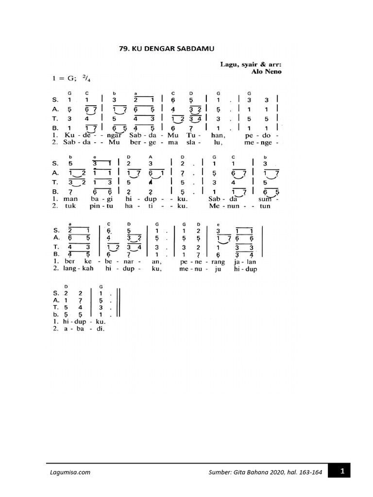 Ku Dengar Sabda Tuhan | PDF