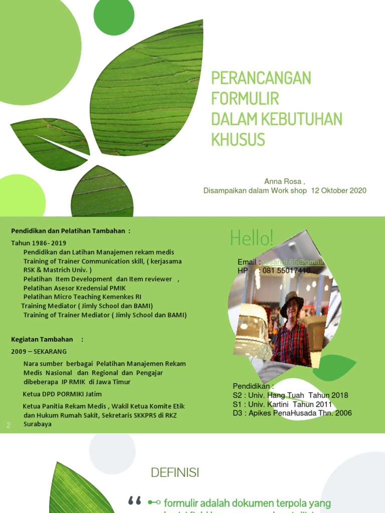 Desain Formulir | PDF