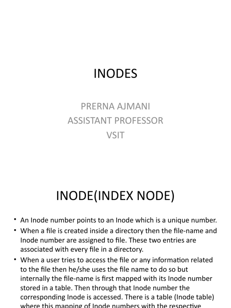 INODES | PDF | Computers
