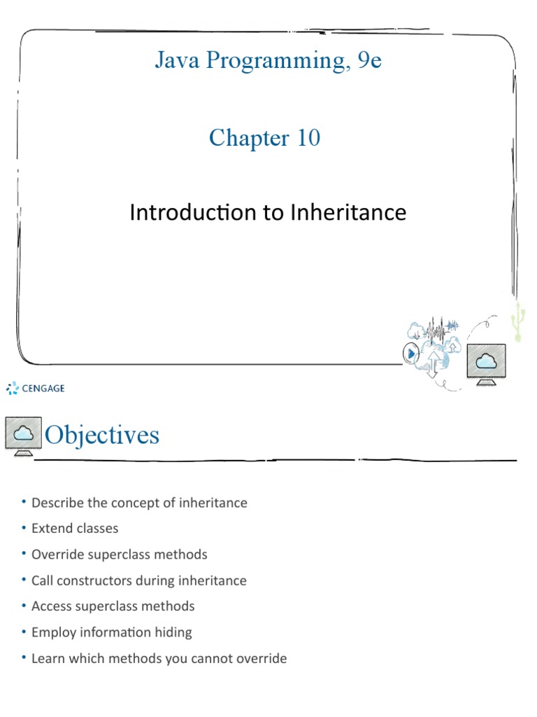 Java9e Ppt Ch10 Pdf Inheritance Object Oriented Programming 5576