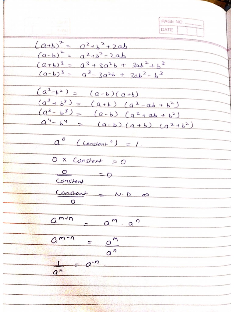 Maths Formulae (1) | PDF