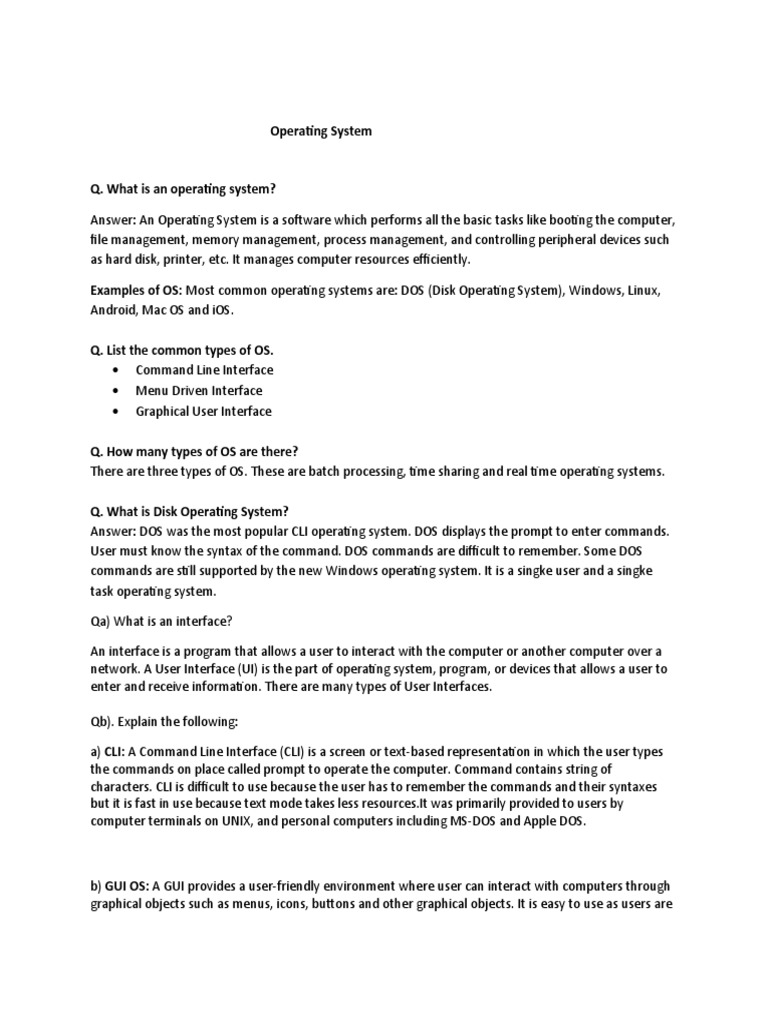 Operating System Pdf Graphical User Interfaces Operating System