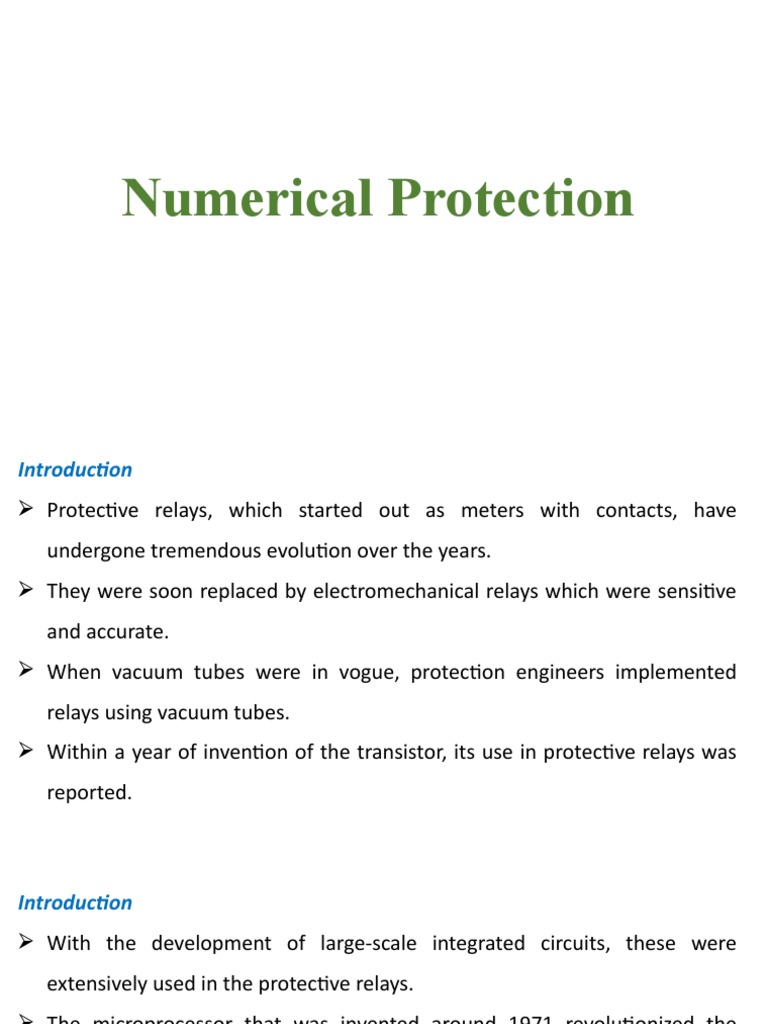 Numerical Protection | PDF | Analog To Digital Converter | Relay