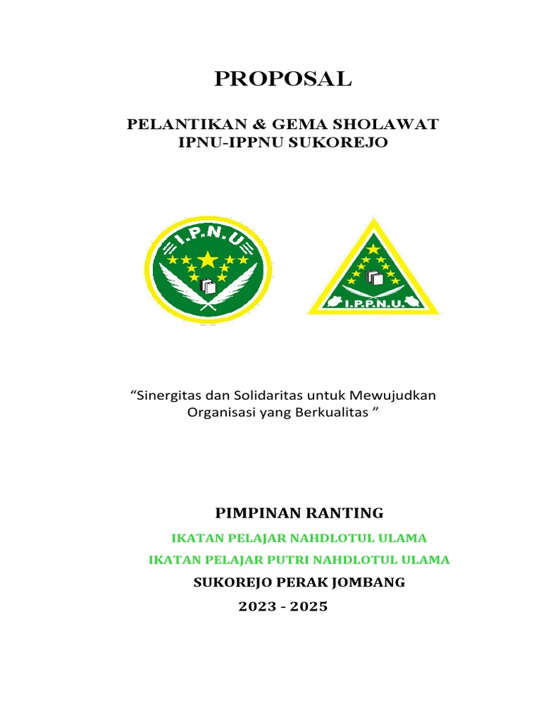 Proposal Pelantikan | PDF
