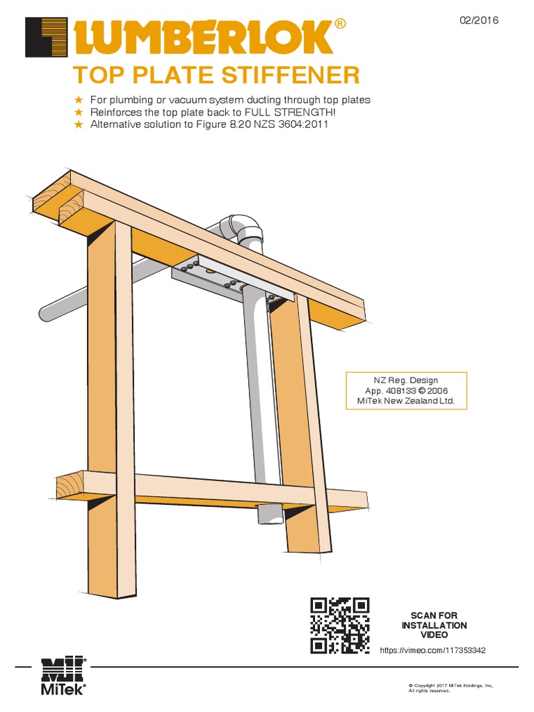 Top Plate Stiffener Installation Guide | PDF