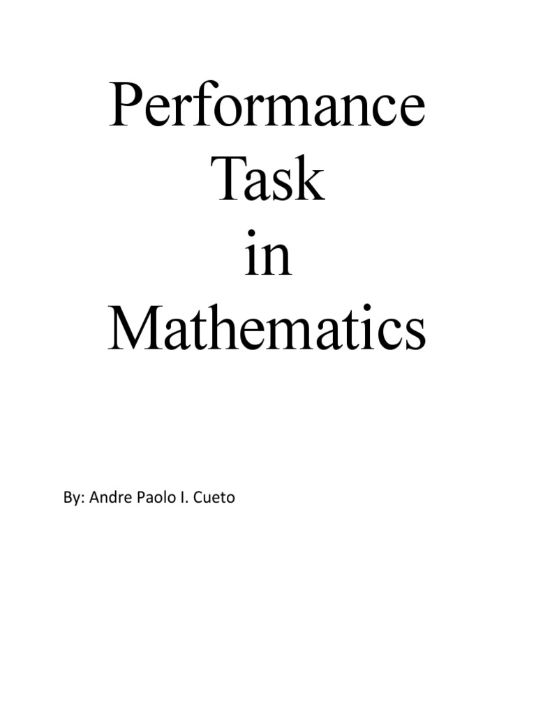 Performance Task Math 2nd Term | PDF | Length | Geometry