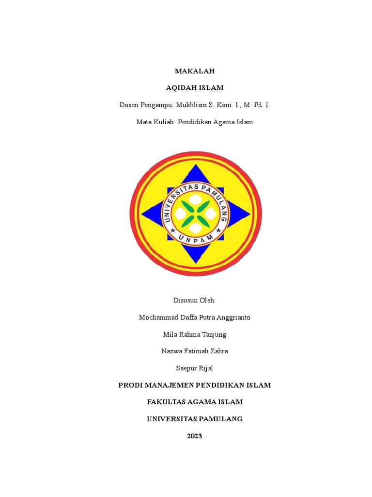 Memahami Aqidah Islam Secara Mendalam | PDF | Agama & Spiritualitas