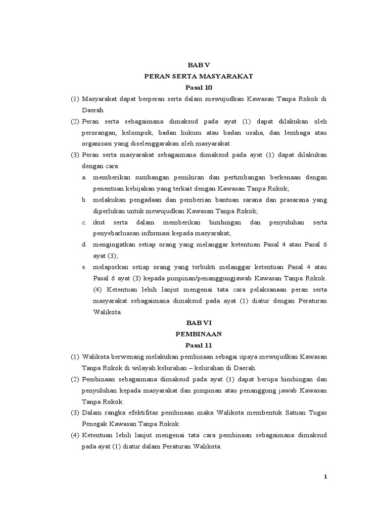 Contoh Pembuatan Pasal | PDF