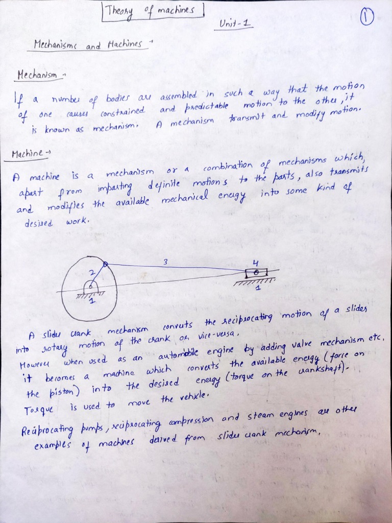 Theory of Machines | PDF