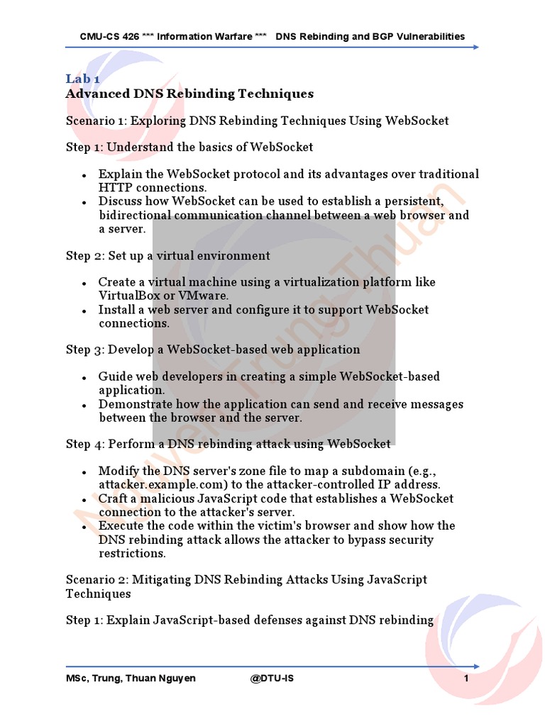 Lab10-DNS ReBinding - BGP | PDF | Domain Name System | Cybercrime