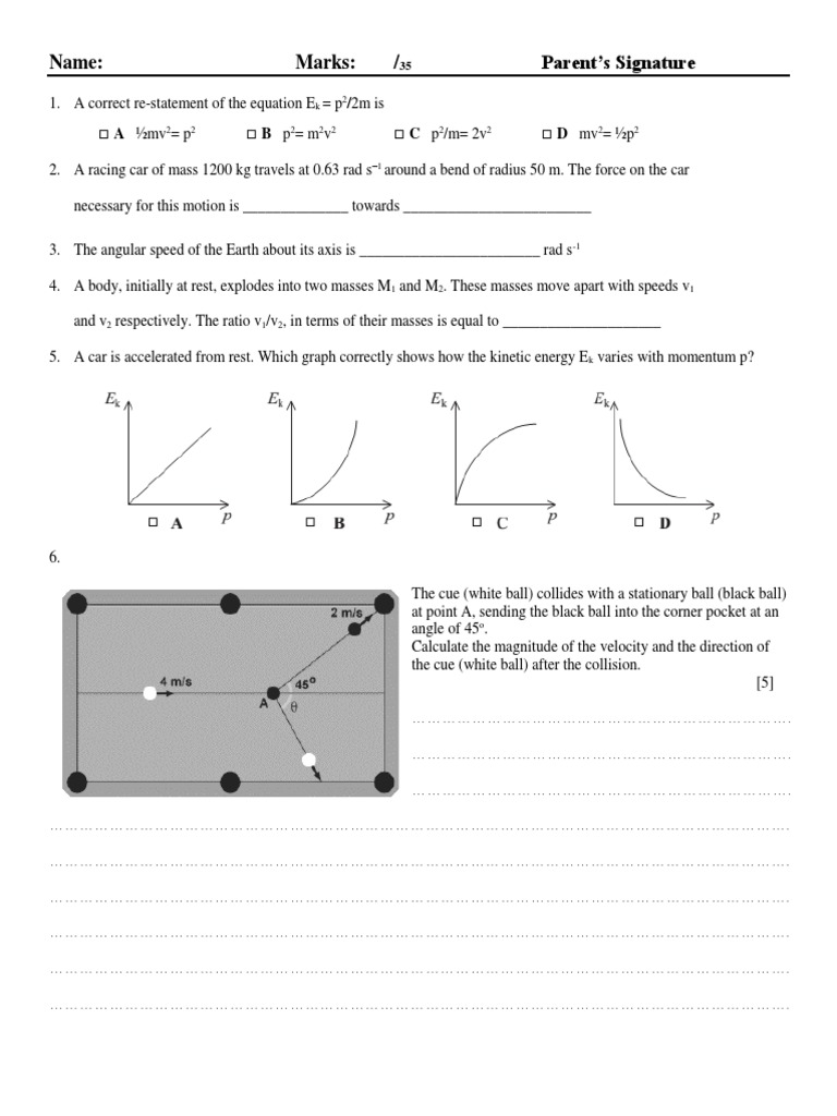 Momentum and Circular Motion | PDF
