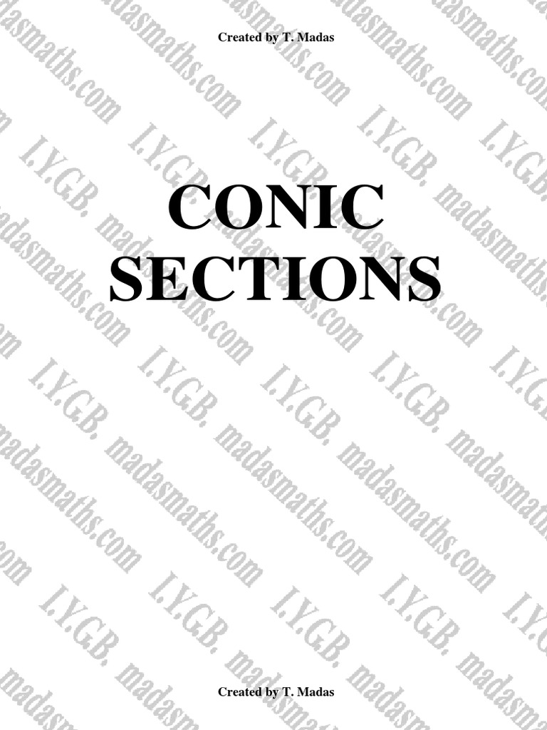 Conic Sections | PDF | Circle | Ellipse