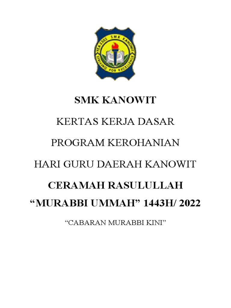 Ceramah Hari Guru KKD | PDF