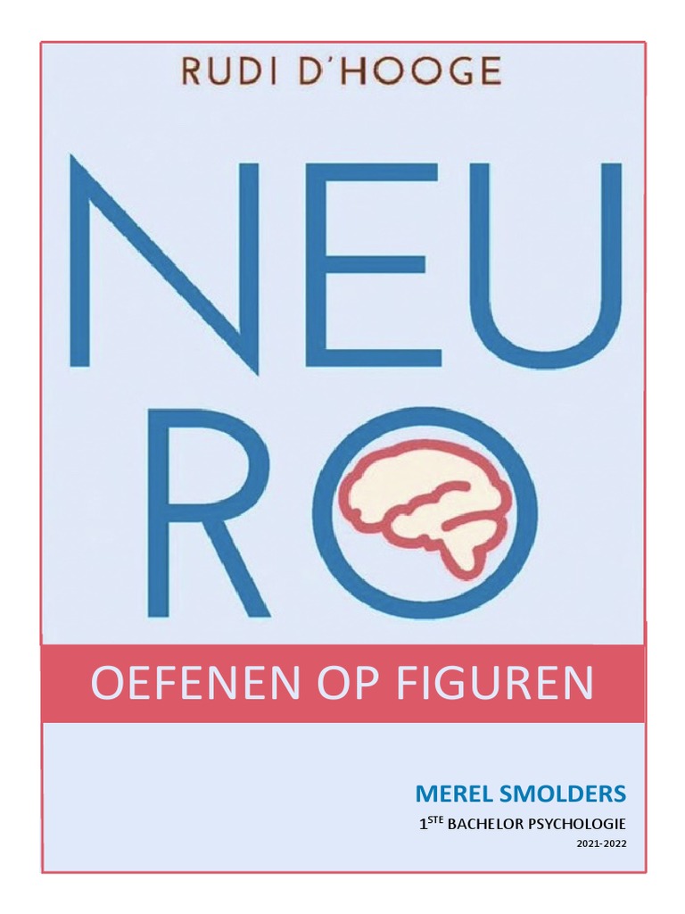 Lege tekeningen neuro 1 - kuleuven | PDF