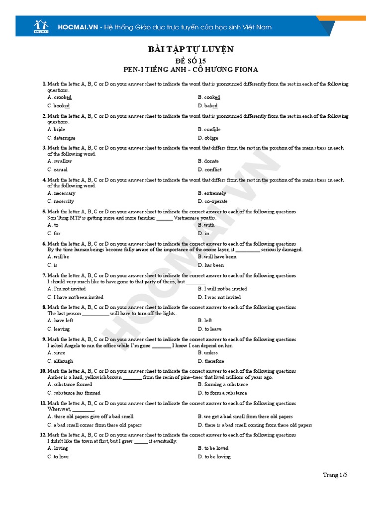 English Pronunciation and Grammar Quiz | PDF | Maize | Resource