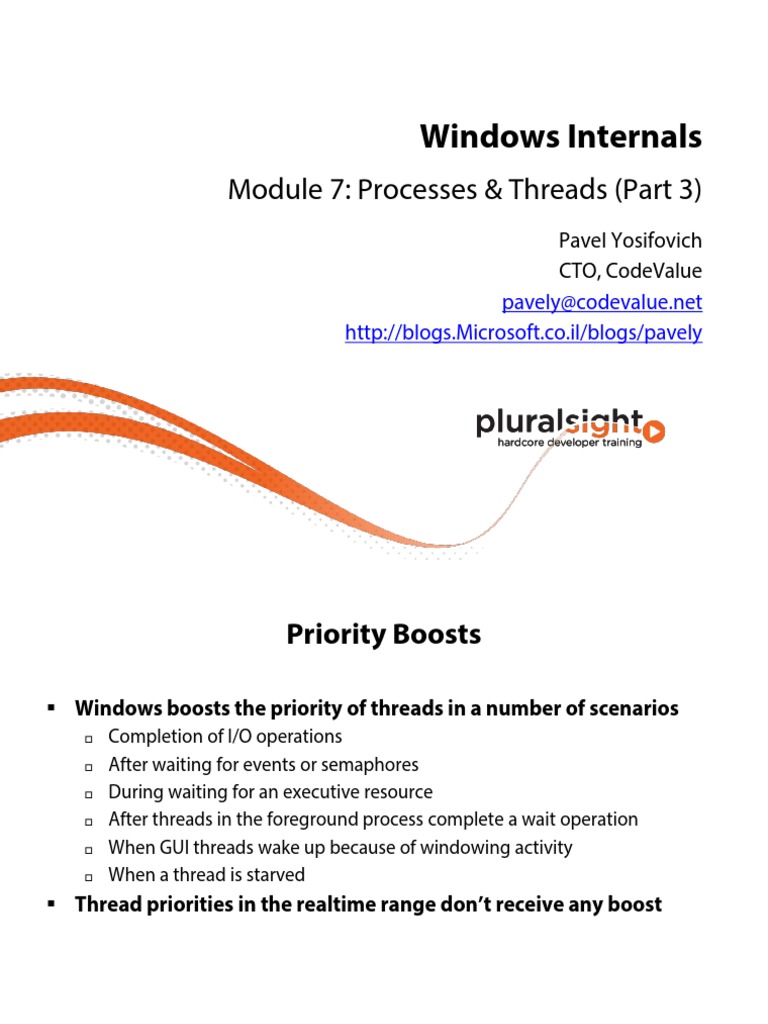 7 Windows Internals m7 Slides | PDF