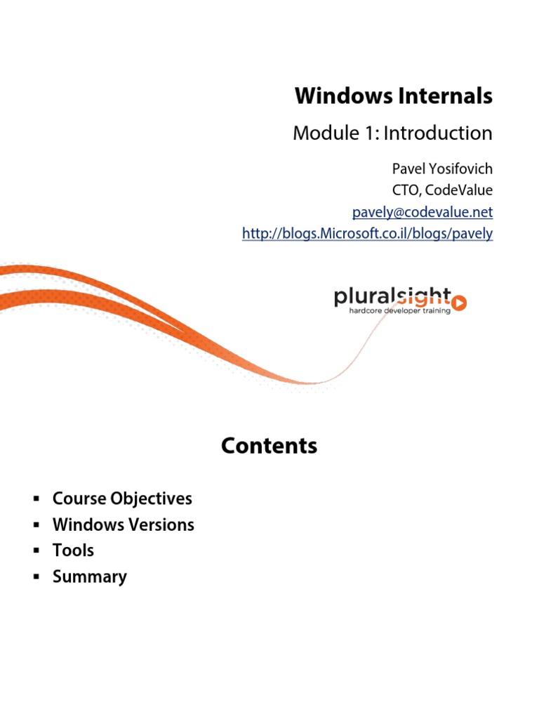 Windows Internals All Slides | Download Free PDF | Thread (Computing) | Microsoft Windows