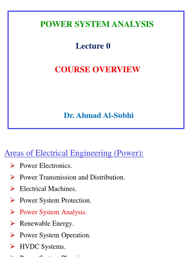 Power System Analysis | PDF