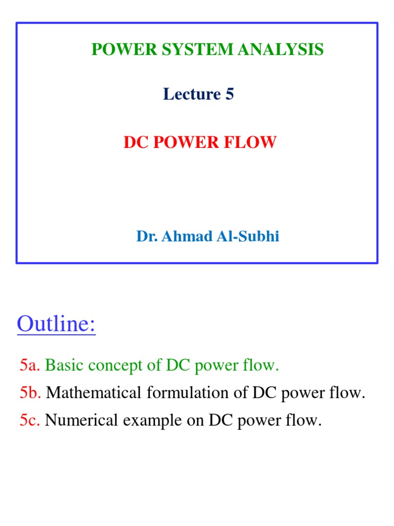 5 - DC Power Flow | PDF | Physical Quantities | Electromagnetism