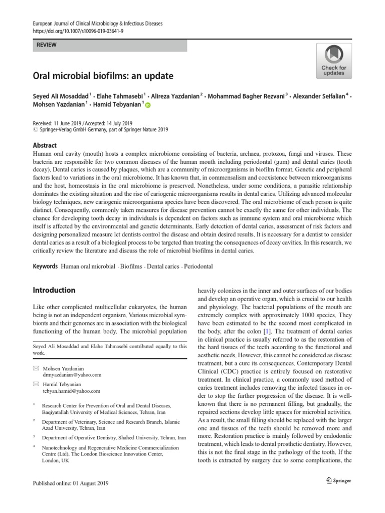 microbiolgia una actualizacion | PDF | Biofilm | Periodontology