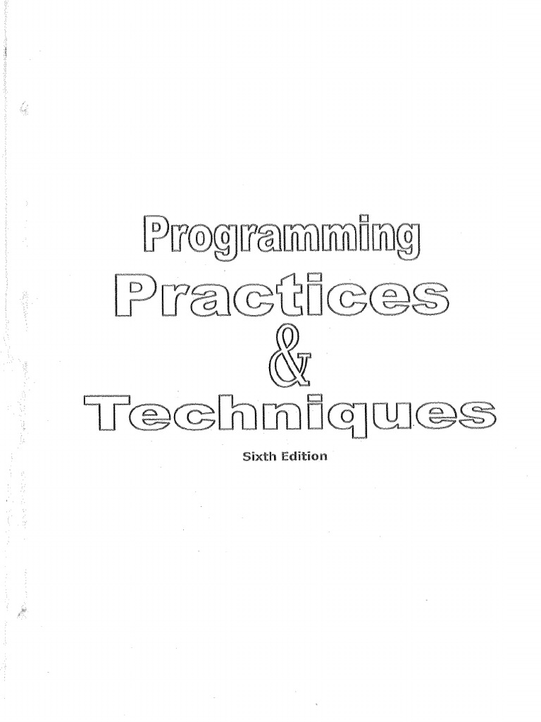 Programming Practice Technique Pdf 