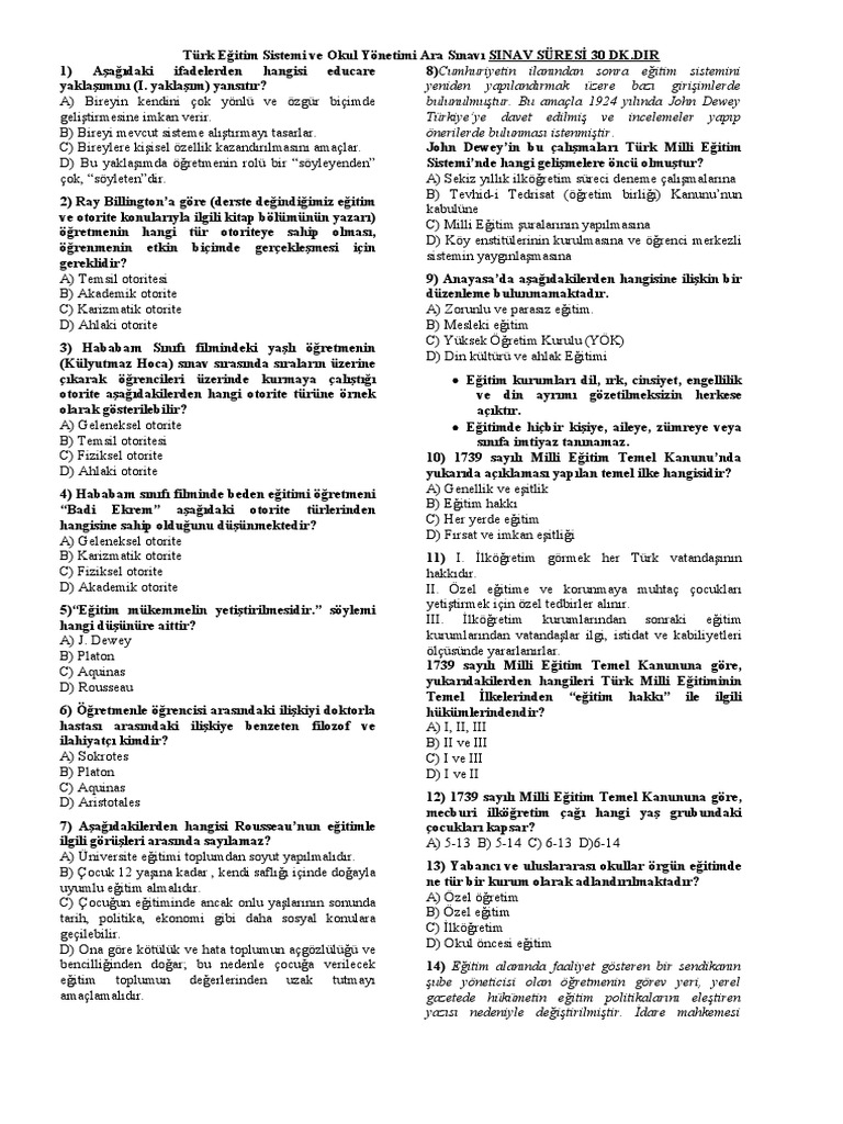 Soru Örnekleri̇ | PDF