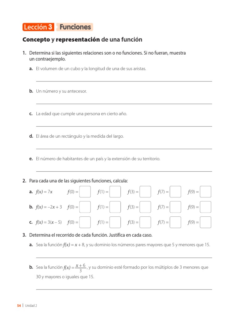 Guia Funciones 8vo | PDF | Función (Matemáticas)