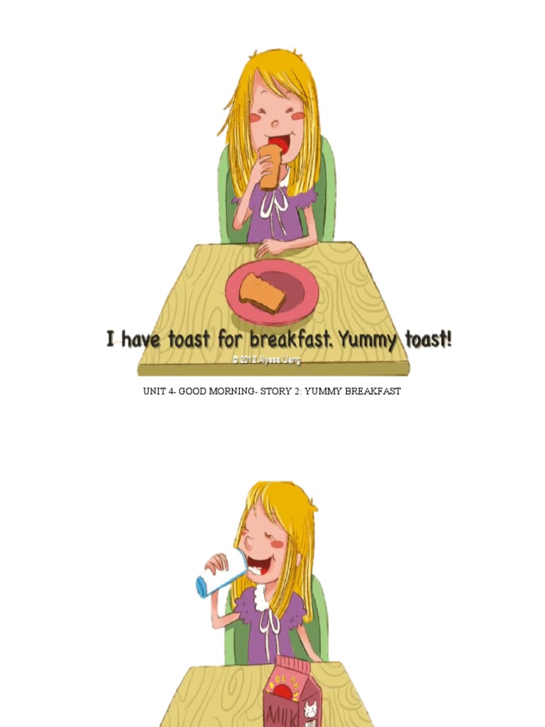 FLASHCARDS-UNIT-4-GOOD-MORNING-STORY-2 | PDF