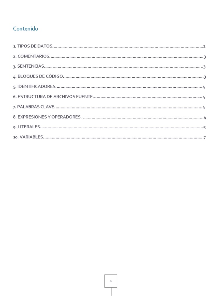 Estructura Del Lenguaje Java Pdf Java Lenguaje De Programación Objeto Informática